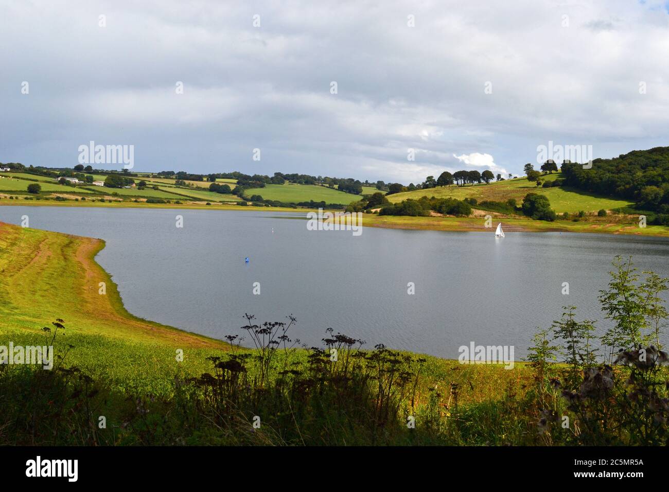 View across Wimbleball Lake, Exmoor, Devon, UK Stock Photo - Alamy