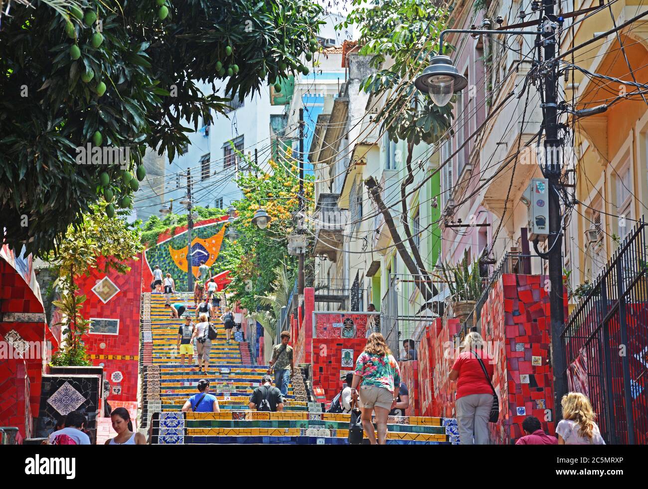 Selaron stairs, Lapa, Rio de Janeiro, Brazil Stock Photo - Alamy