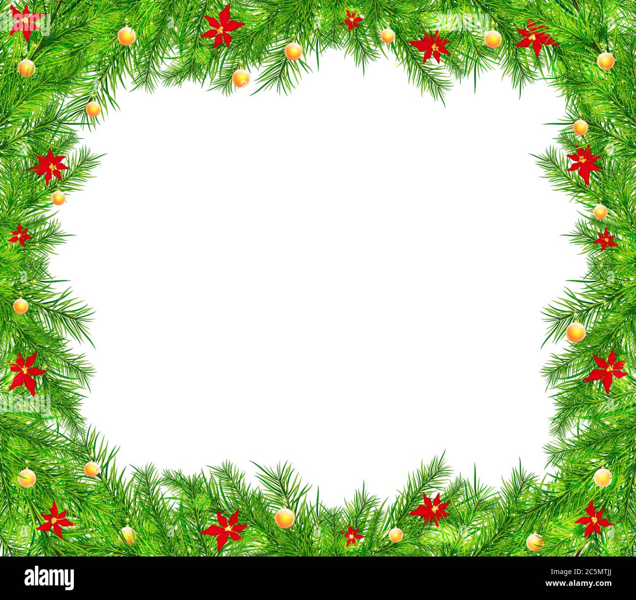 Christmas background branch fir Stock Vector Images - Alamy