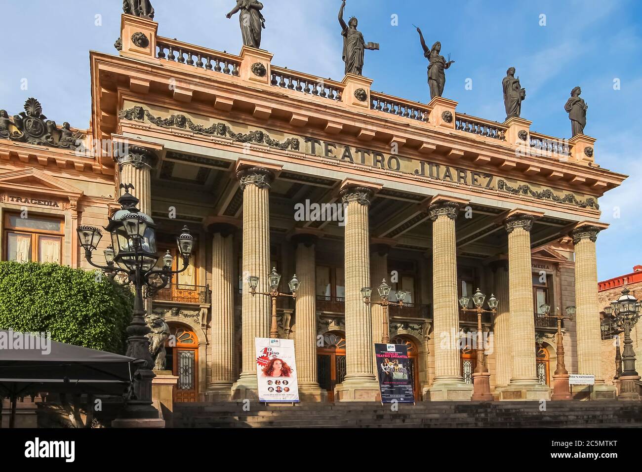 Guanajuato City, Mexico - 26th April 2016: The Juárez Theater is a ...