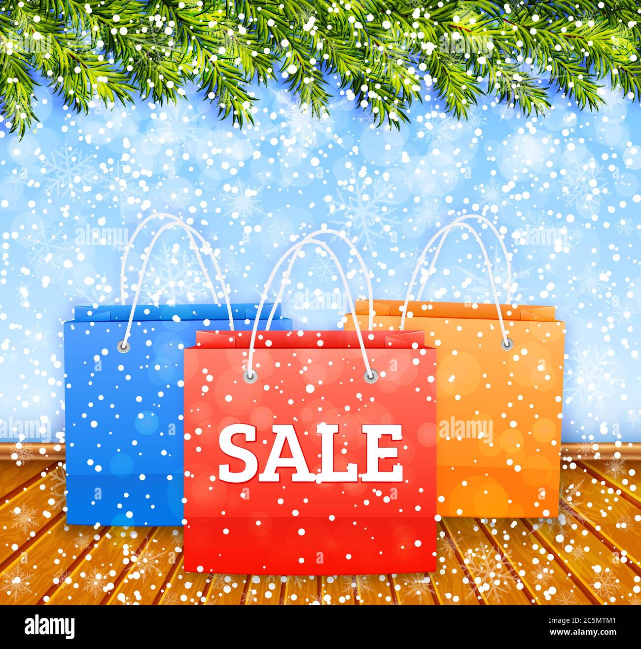 Christmas shopping vector Stock Vector Image & Art - Alamy