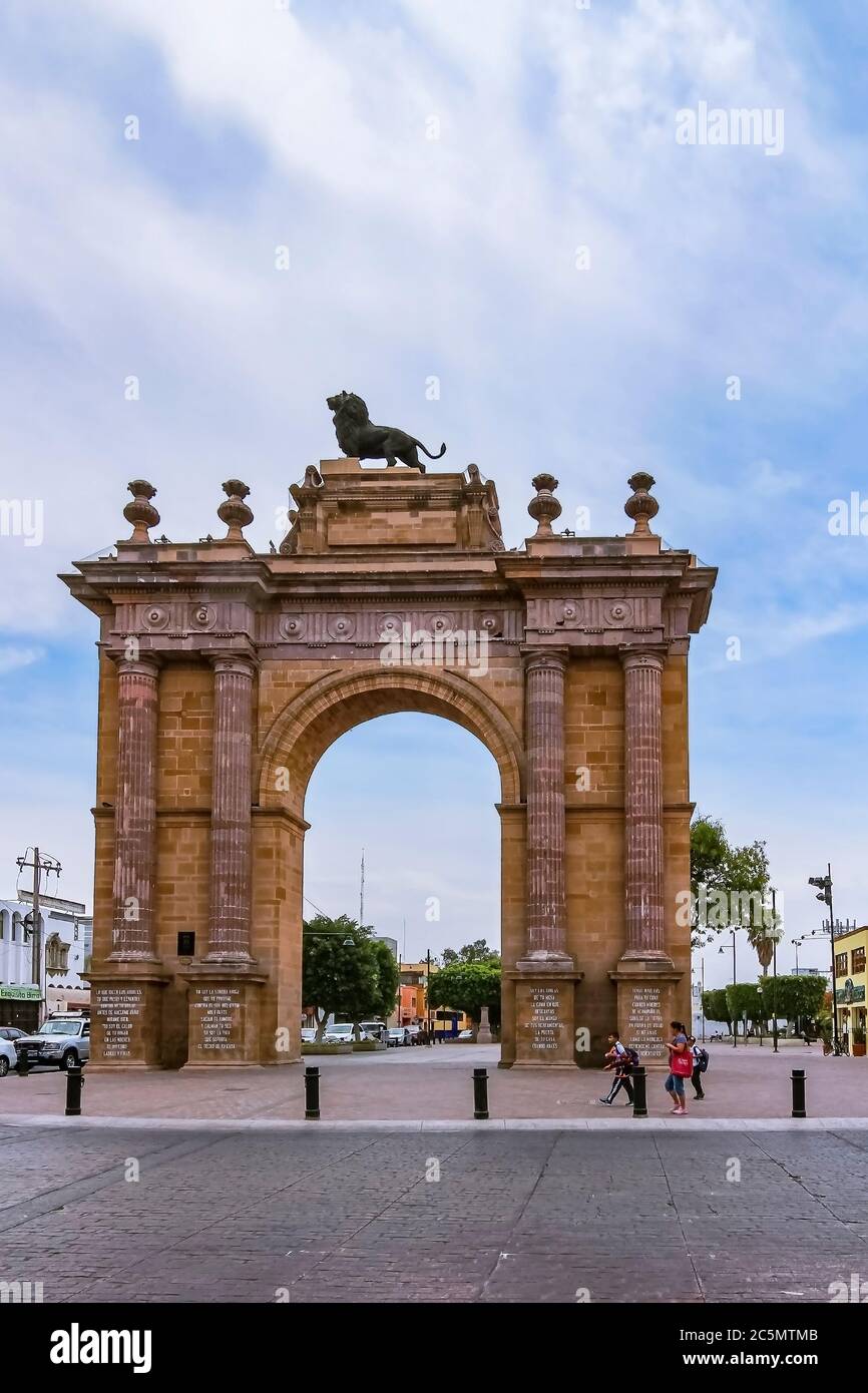 Leon, Guanajuato, Mexico - 27th April 2016: Triumphal Arch of the ...
