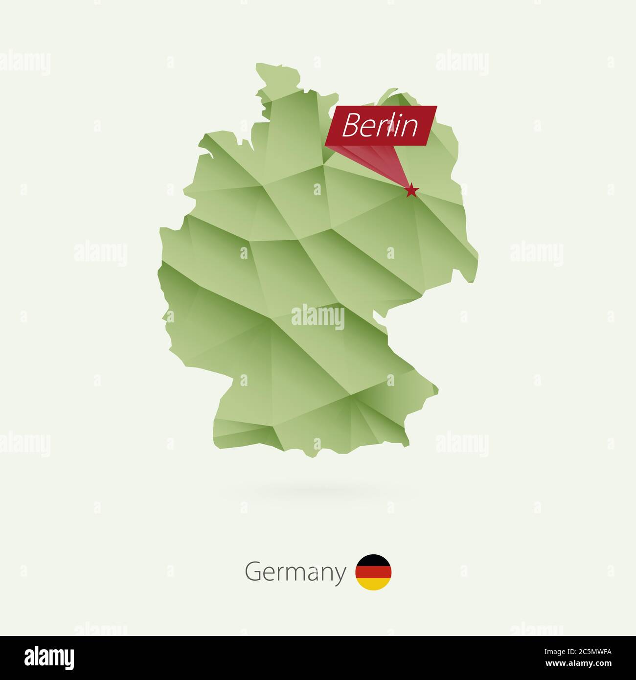 3d map illustration germany flag Stock Vector Images - Alamy