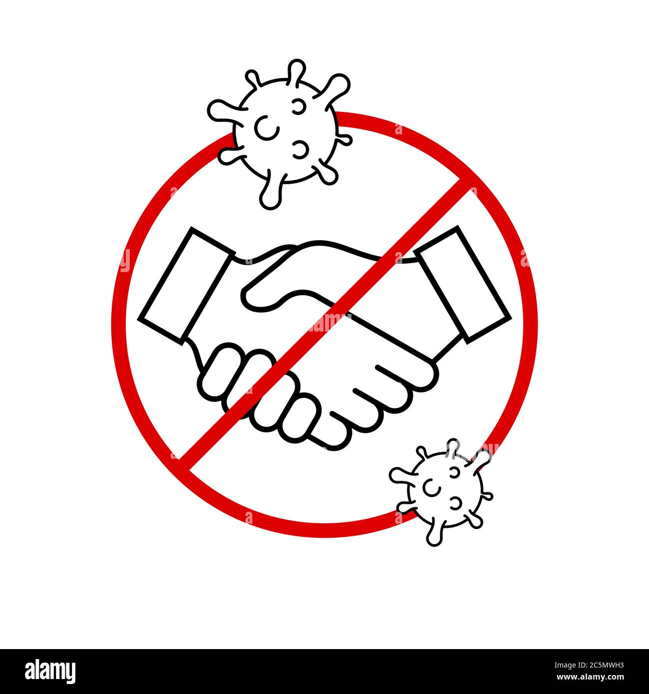Stop handshakes Stock Vector Images - Alamy