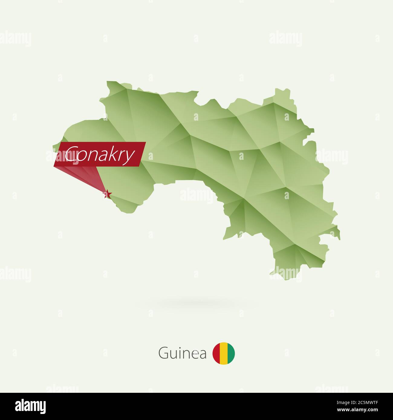 Conakry map hi-res stock photography and images - Alamy