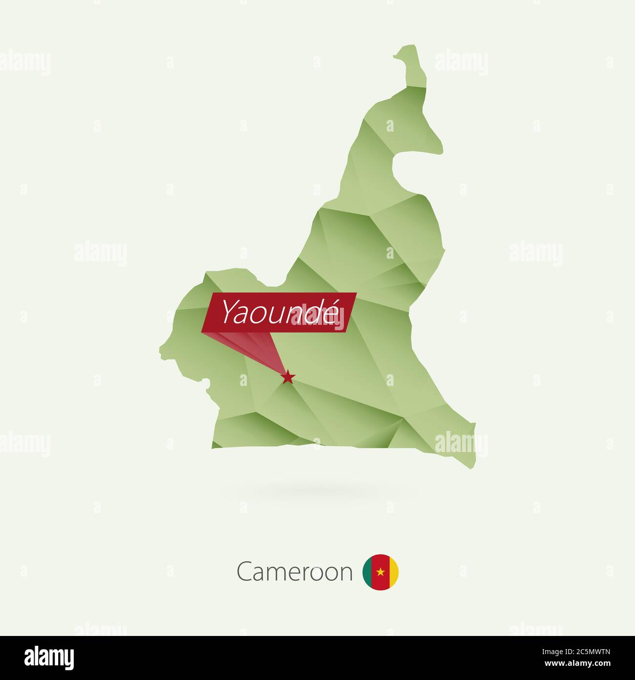 Yaounde map hi-res stock photography and images - Alamy