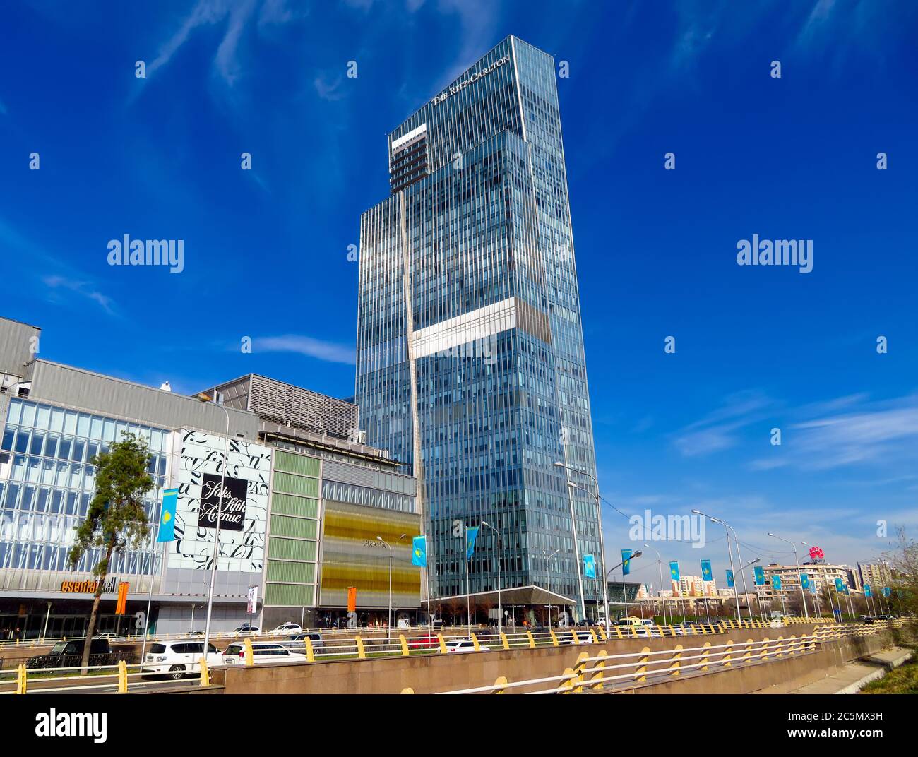 Almaty, Kazakhstan - November 9, 2017: The Ritz-Carlton Hotel and ...