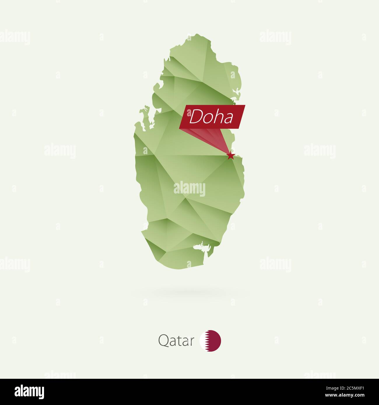 Map of doha Stock Vector Images - Alamy