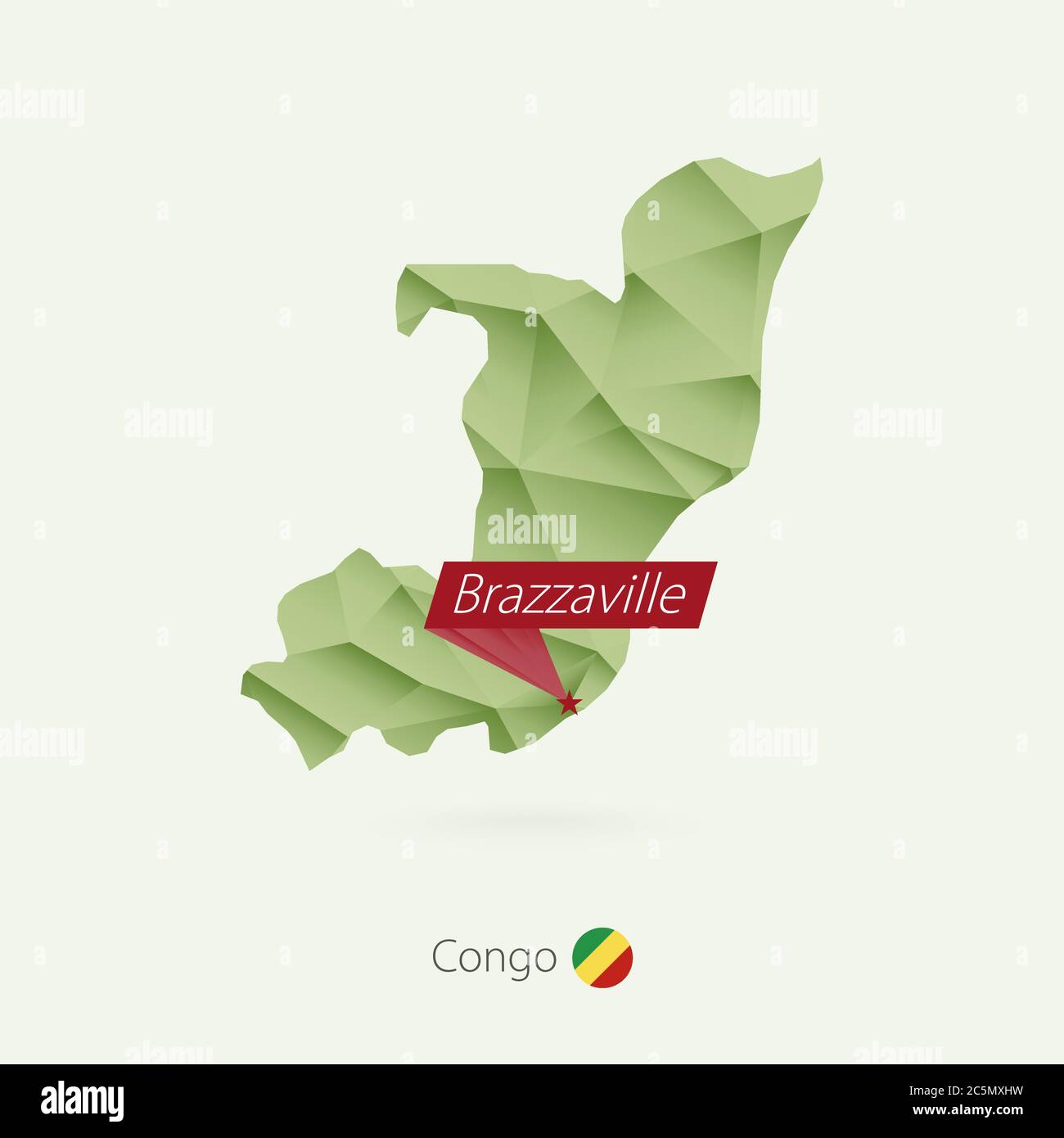 Congo brazzaville map hi-res stock photography and images - Alamy