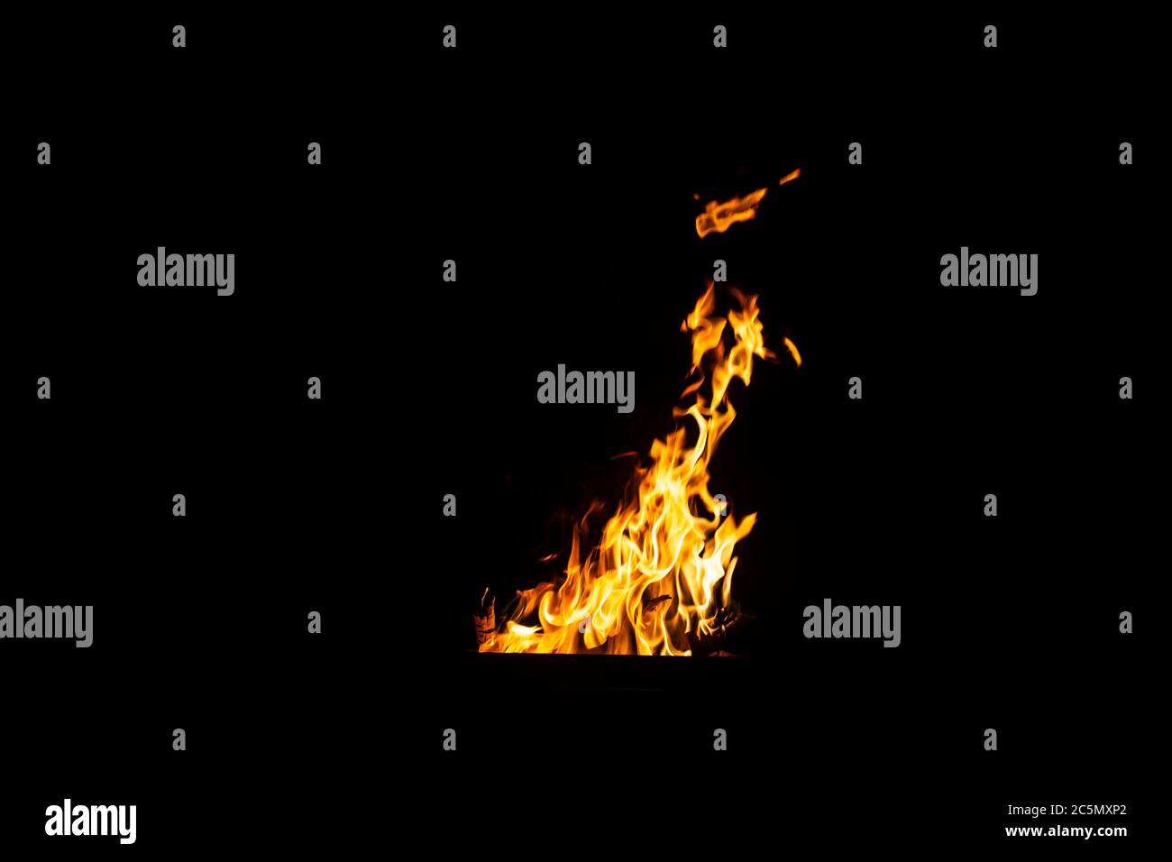 Danger fire on a dark background. Background from fire. Fire pattern ...