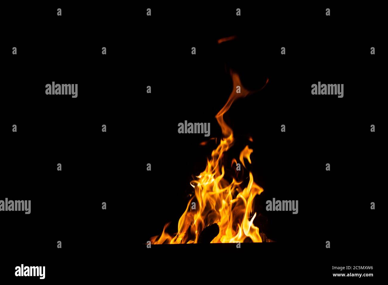 Danger fire on a dark background. Background from fire. Fire pattern ...
