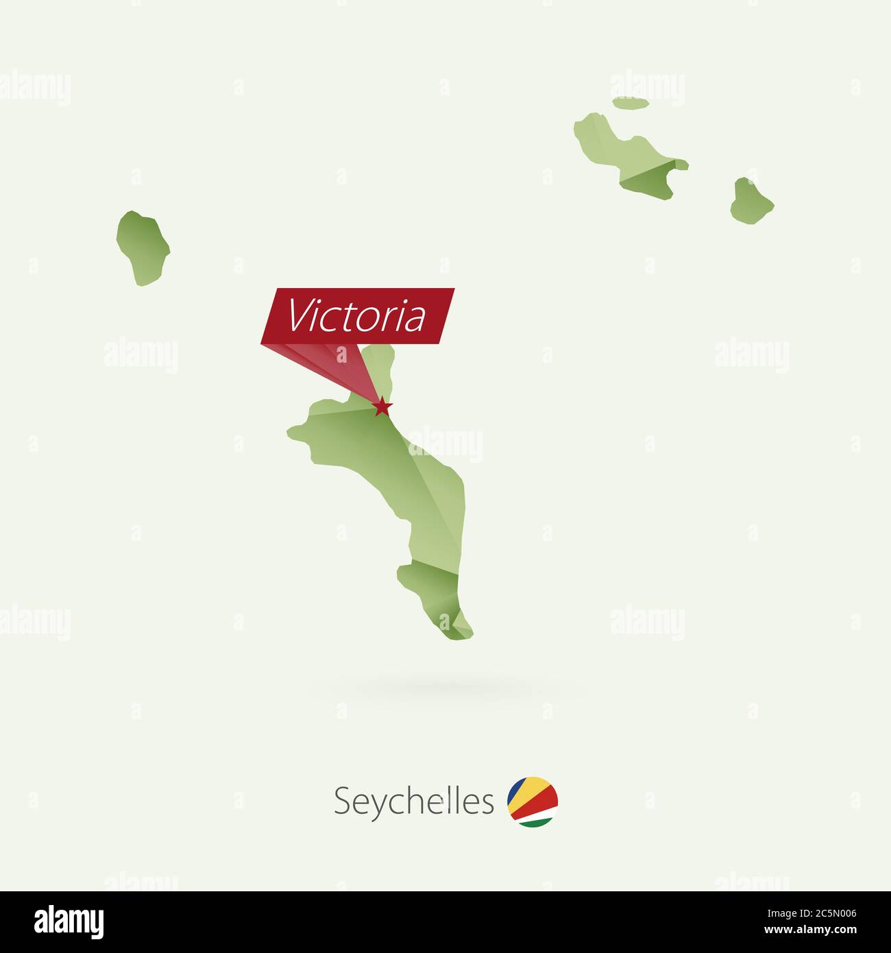Victoria seychelles city Stock Vector Images - Alamy