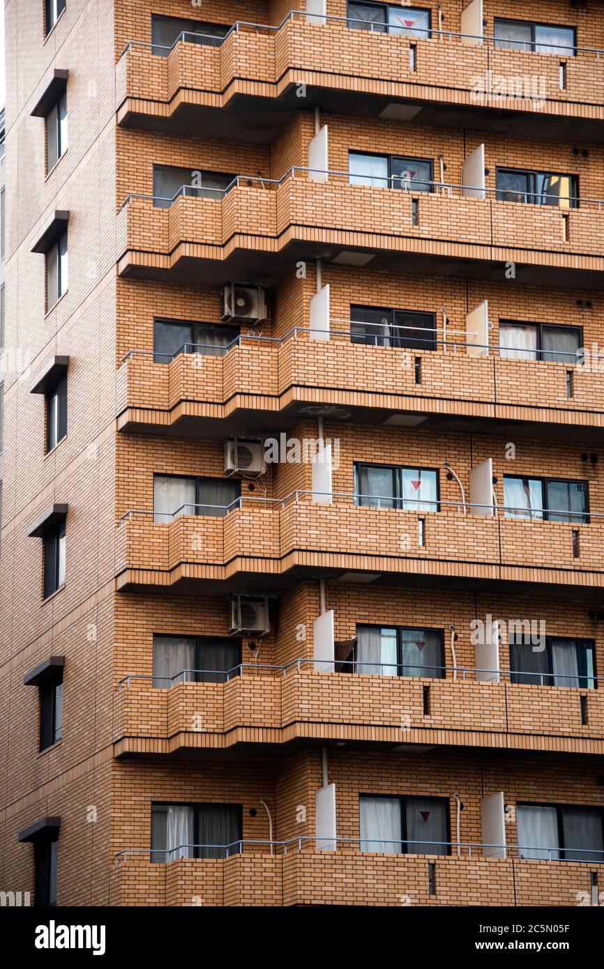 Exterior of residential building in Osaka city, Japan Stock Photo - Alamy