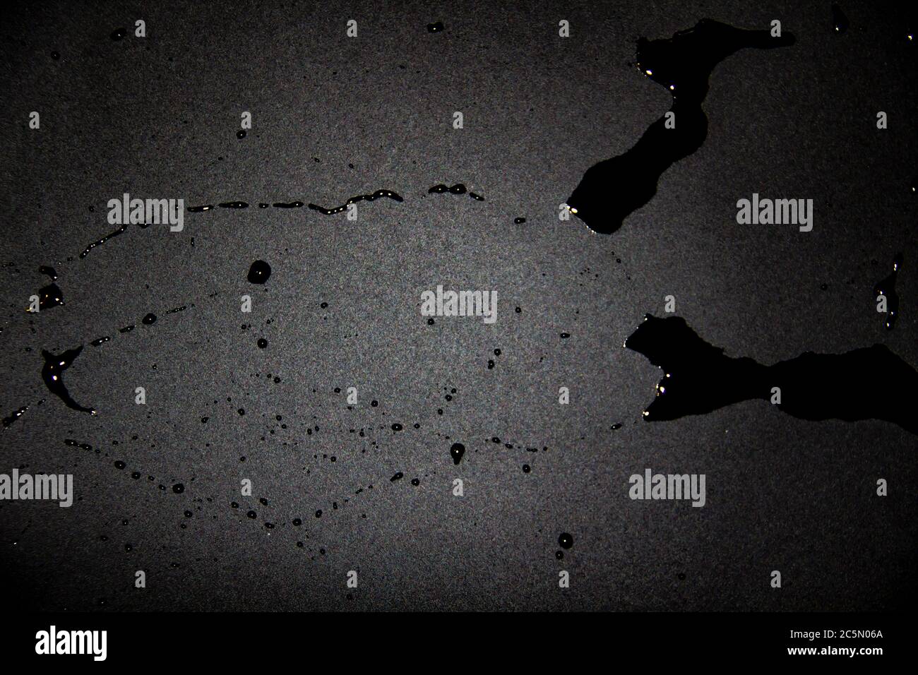 Horrible abstract background with drips of liquid. Black water flowing ...