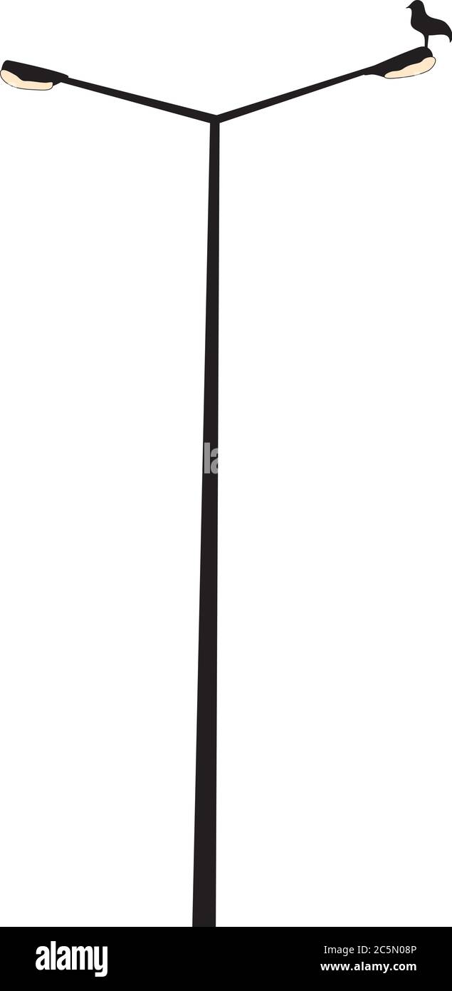 Black lamp post on Stock Vector Images - Alamy