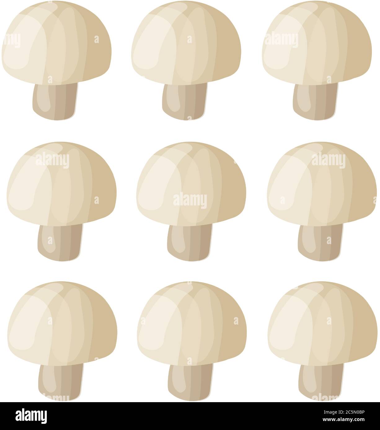 Natural champignon icon cartoon Stock Vector Images - Alamy