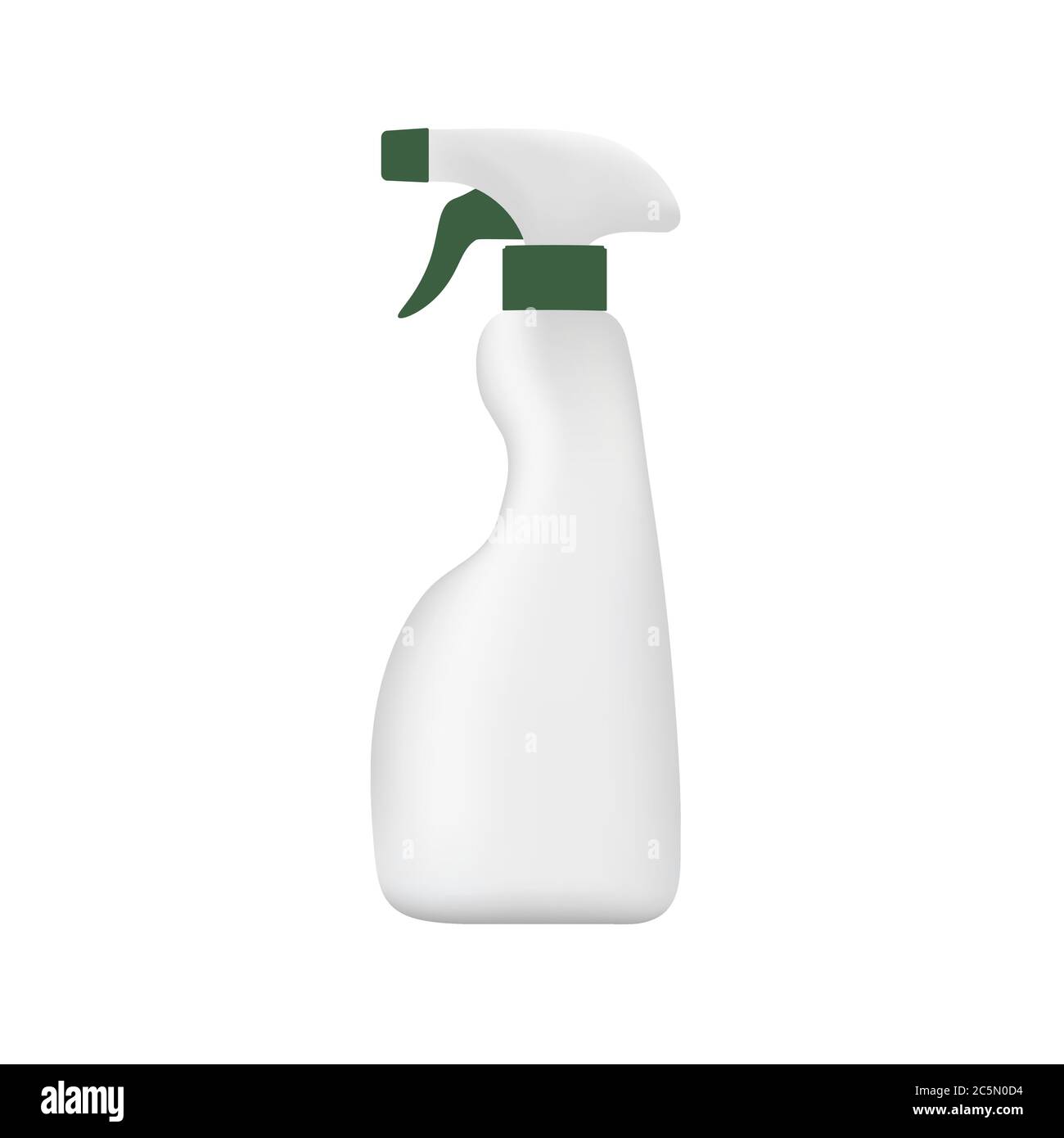 Spray bottle on white background. Plastic containers with trigger ...
