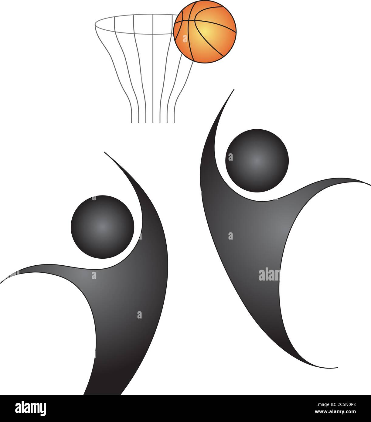 Stylized basketball players Stock Vector Image & Art - Alamy