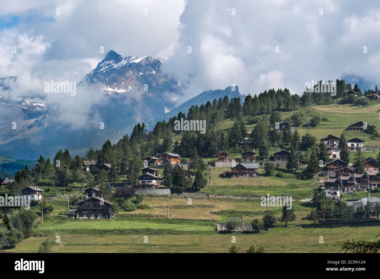 Mountain little village Stock Photo - Alamy