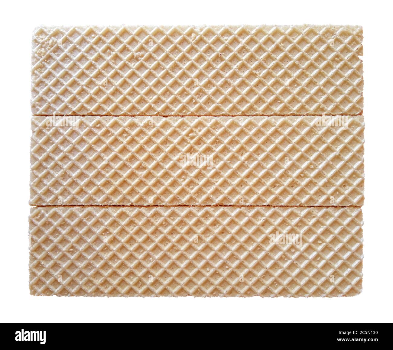 Block of waffles isolated on white with Clipping Path Stock Photo - Alamy