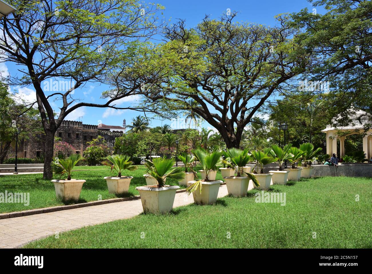 Stone Town Zanzibar, Tanzania - October 7, 2019: The Forodhani Gardens ...