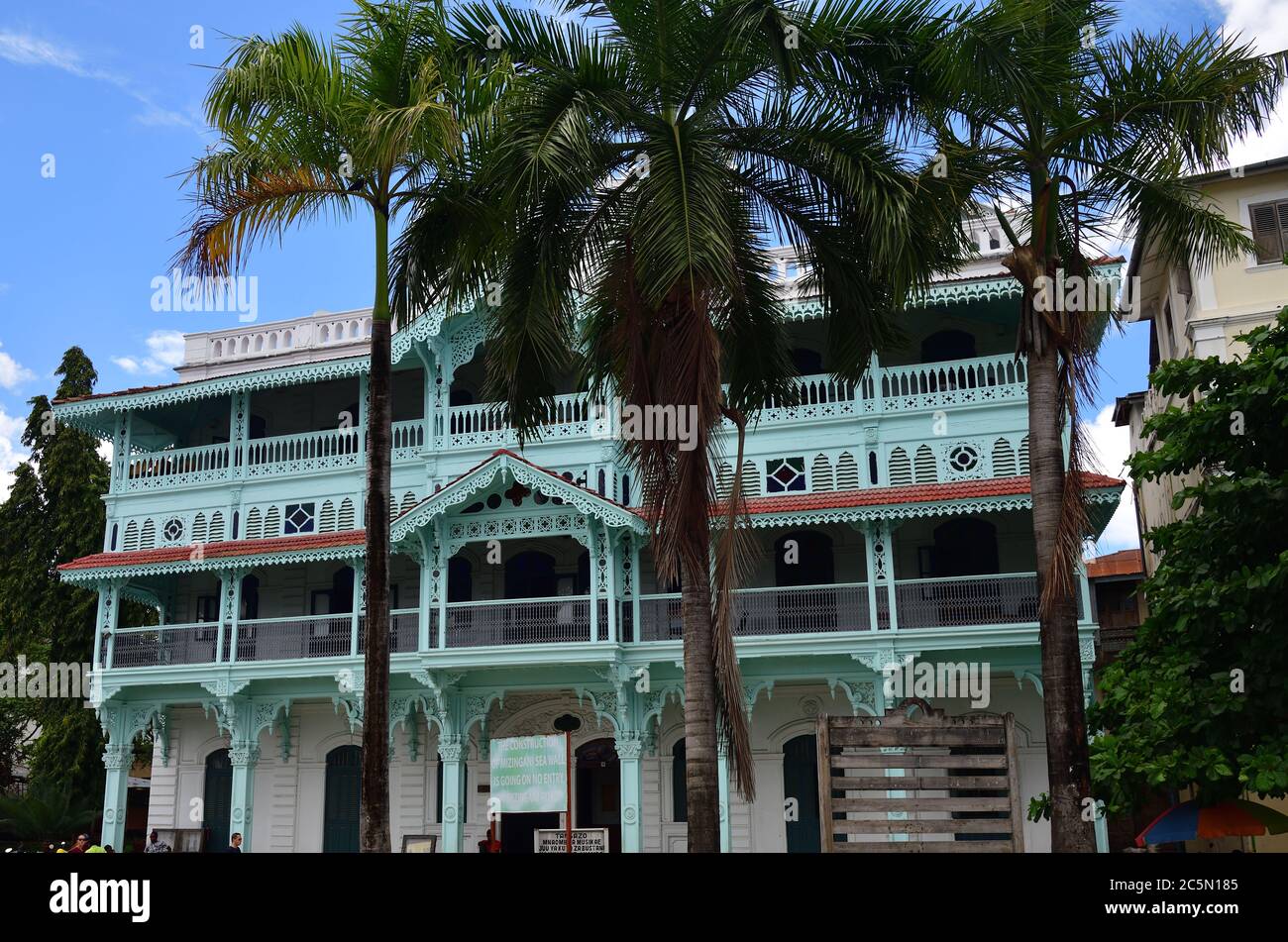 Stone Town, Zanzibar - October 7, 2019: Street of Stone Town. Stone ...