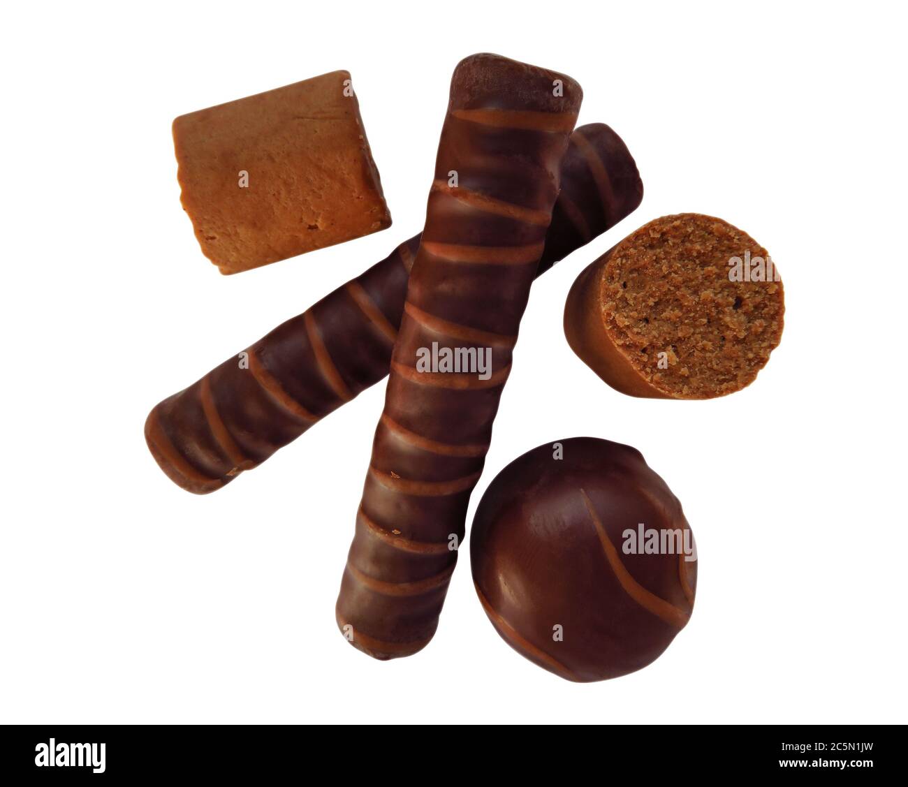 Chocolate sticks isolated on white with Clipping Path Stock Photo - Alamy