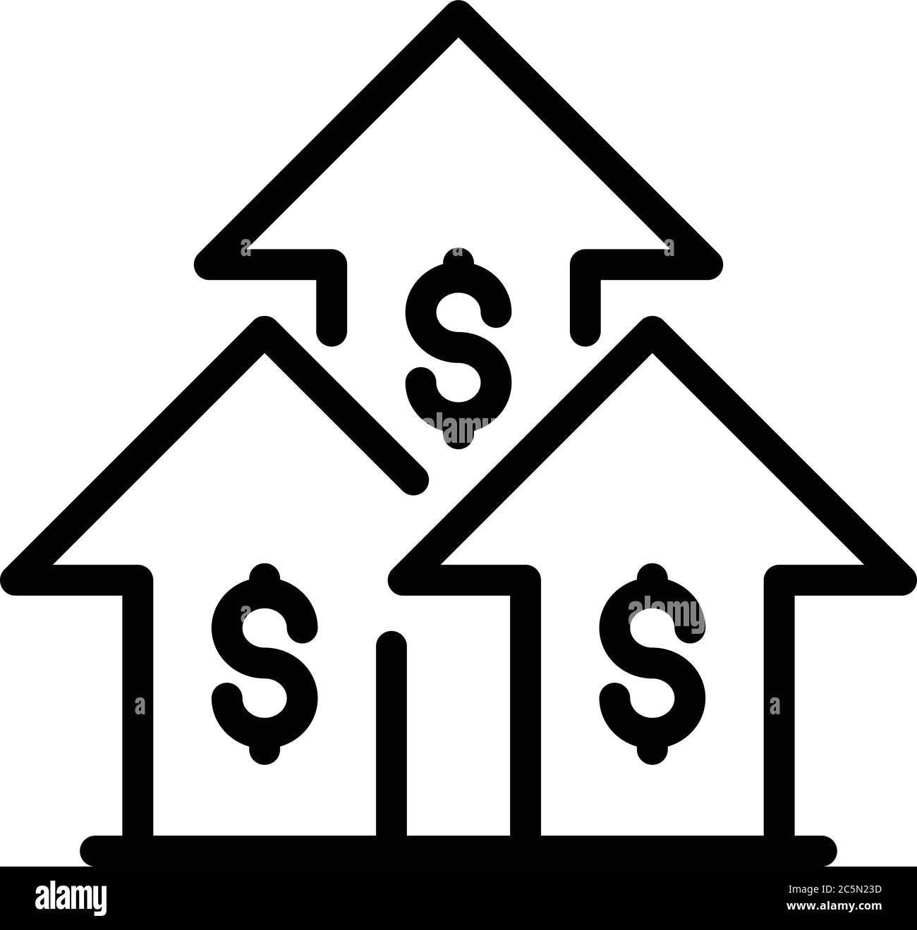 Upload broker money icon, outline style Stock Vector Image & Art - Alamy