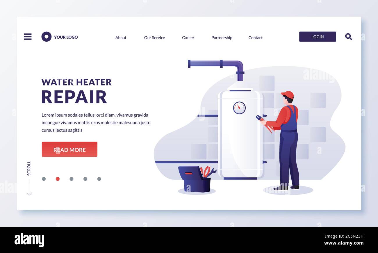 Install heater Stock Vector Images - Alamy