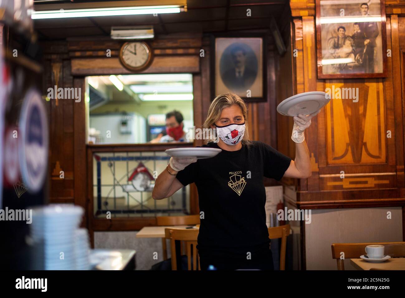Anna Sereno, owner of Pellicci's Cafe in Bethnal Green, east London ...