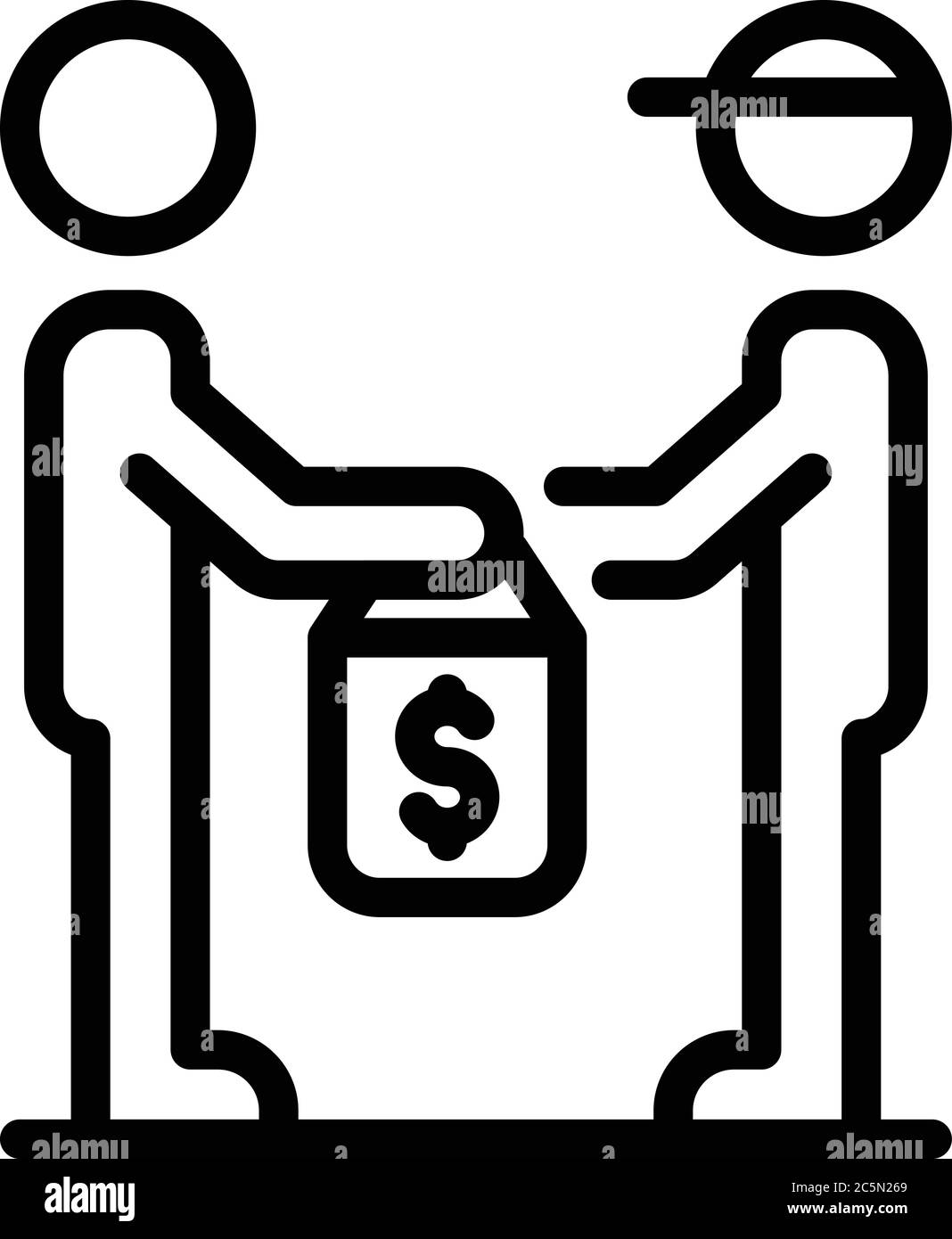 Man take money woman Black and White Stock Photos & Images - Alamy
