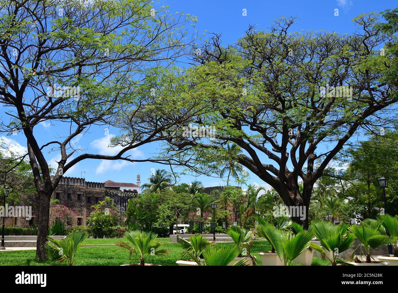 The Forodhani Gardens are a small park of the historical city. Stone ...