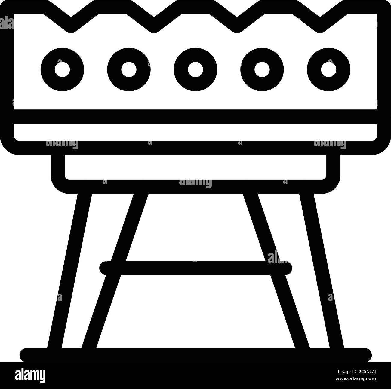 Barbeque grill icon, outline style Stock Vector Image & Art - Alamy