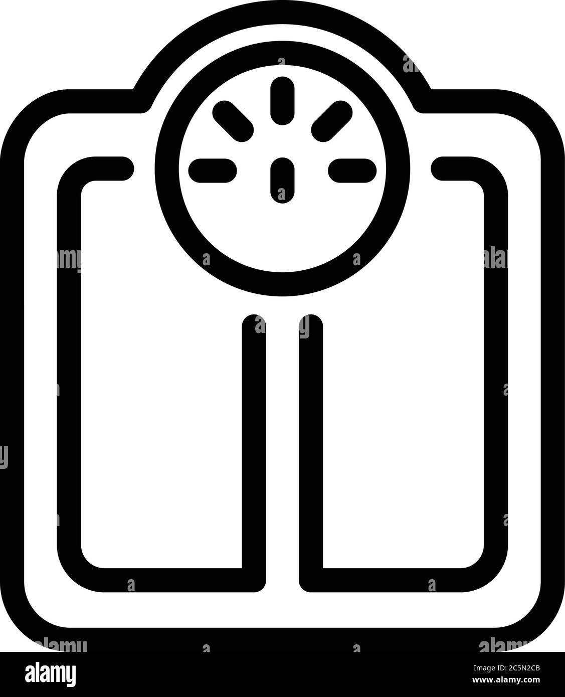 Weight scale icon, outline style Stock Vector Image & Art - Alamy