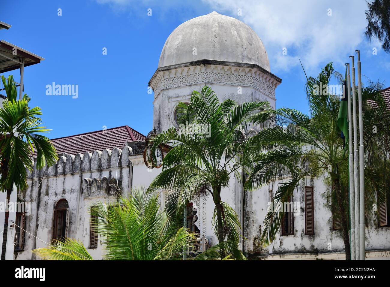 Architecture of the Stone Town. Old mosque. Stone Town is the oldest ...