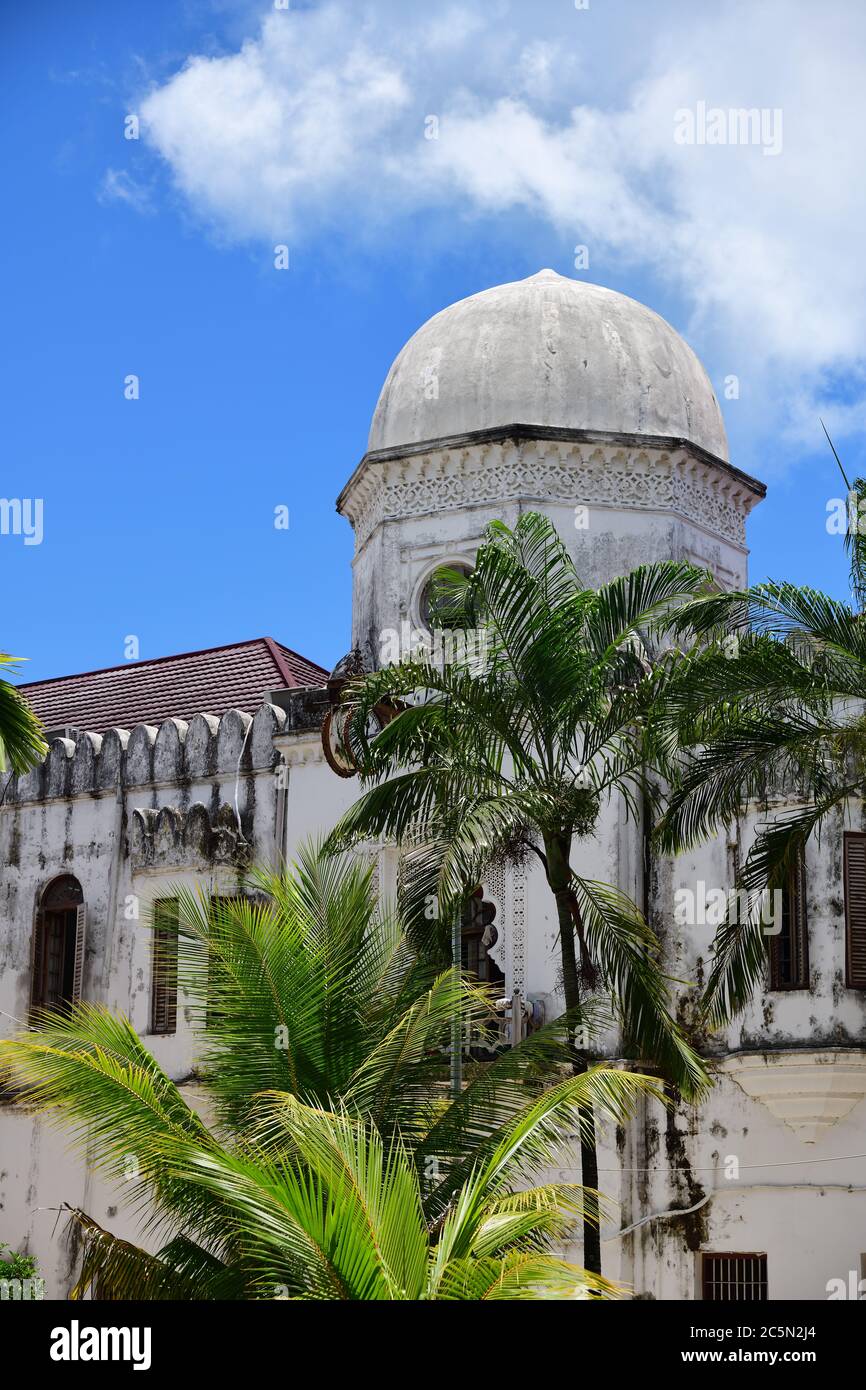 Architecture of the Stone Town. Old mosque. Stone Town is the oldest ...