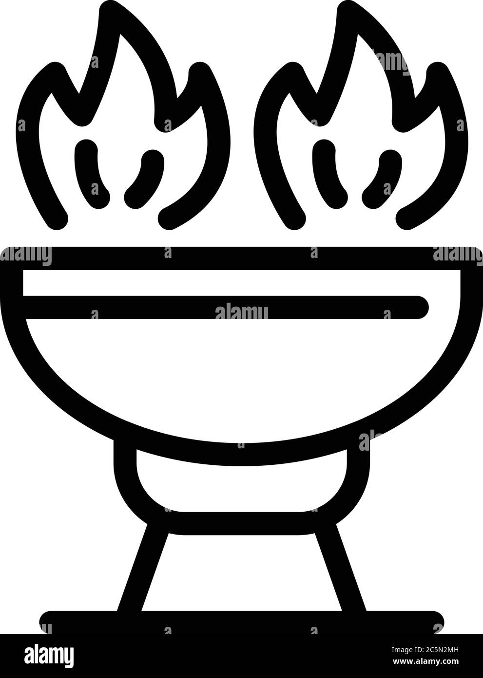 Fire brazier icon, outline style Stock Vector Image & Art - Alamy