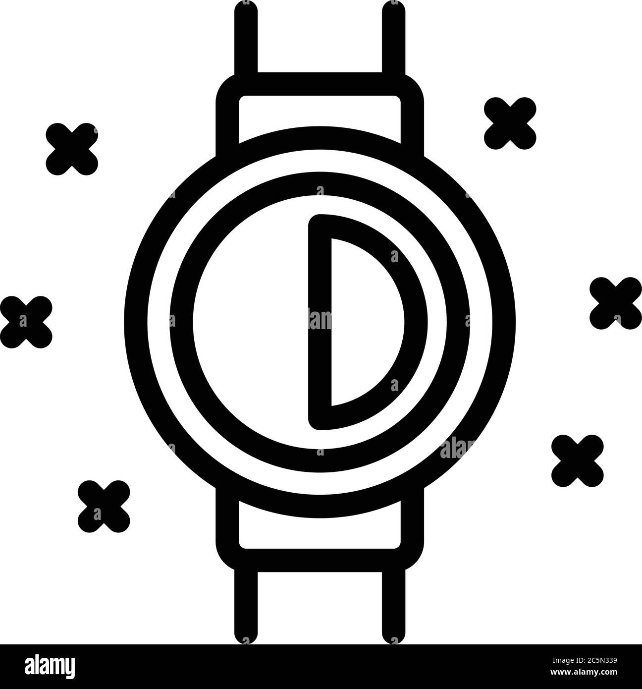 Sport gym watch icon, outline style Stock Vector Image & Art - Alamy
