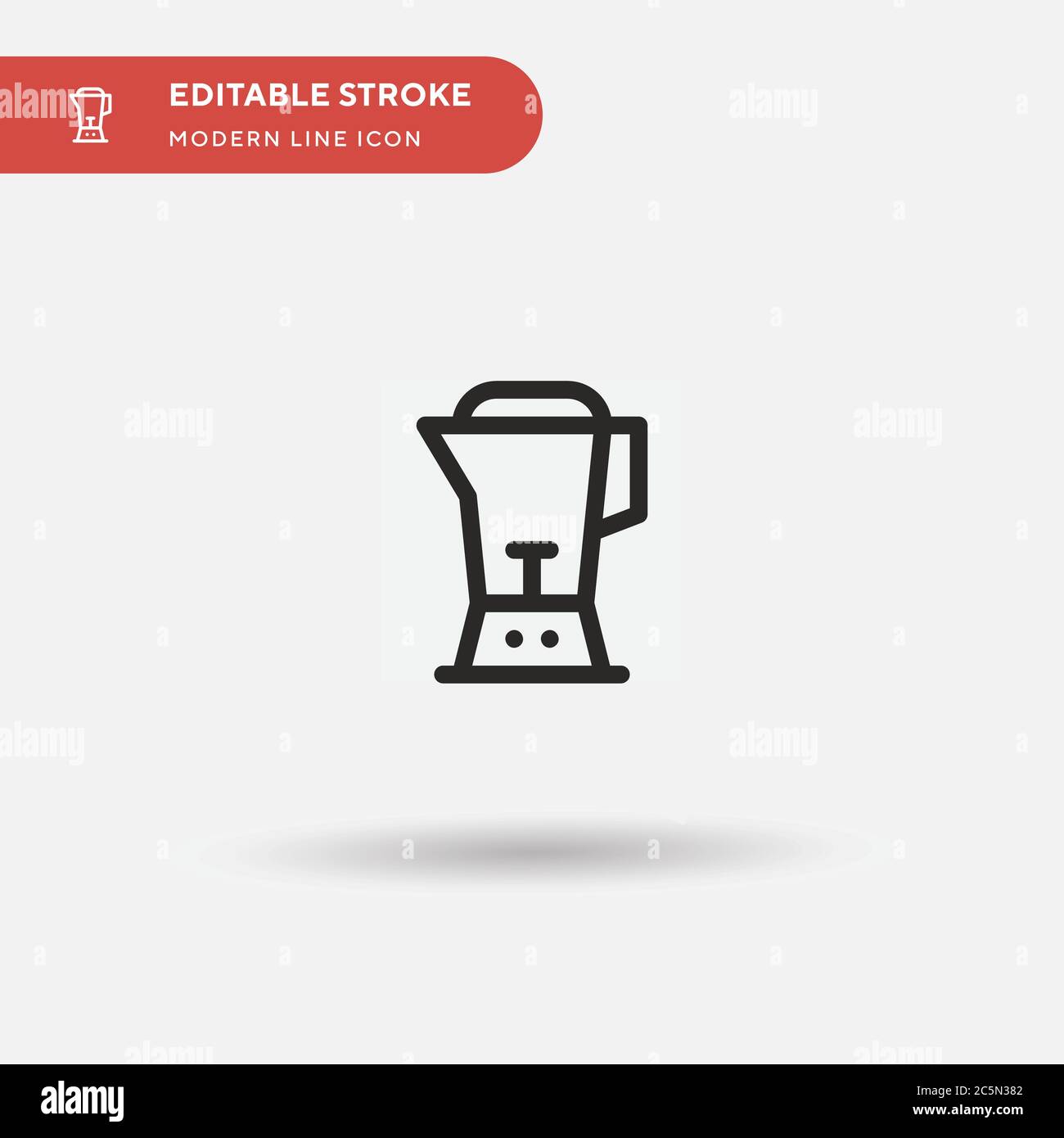 Mixer Blender Simple vector icon. Illustration symbol design template ...