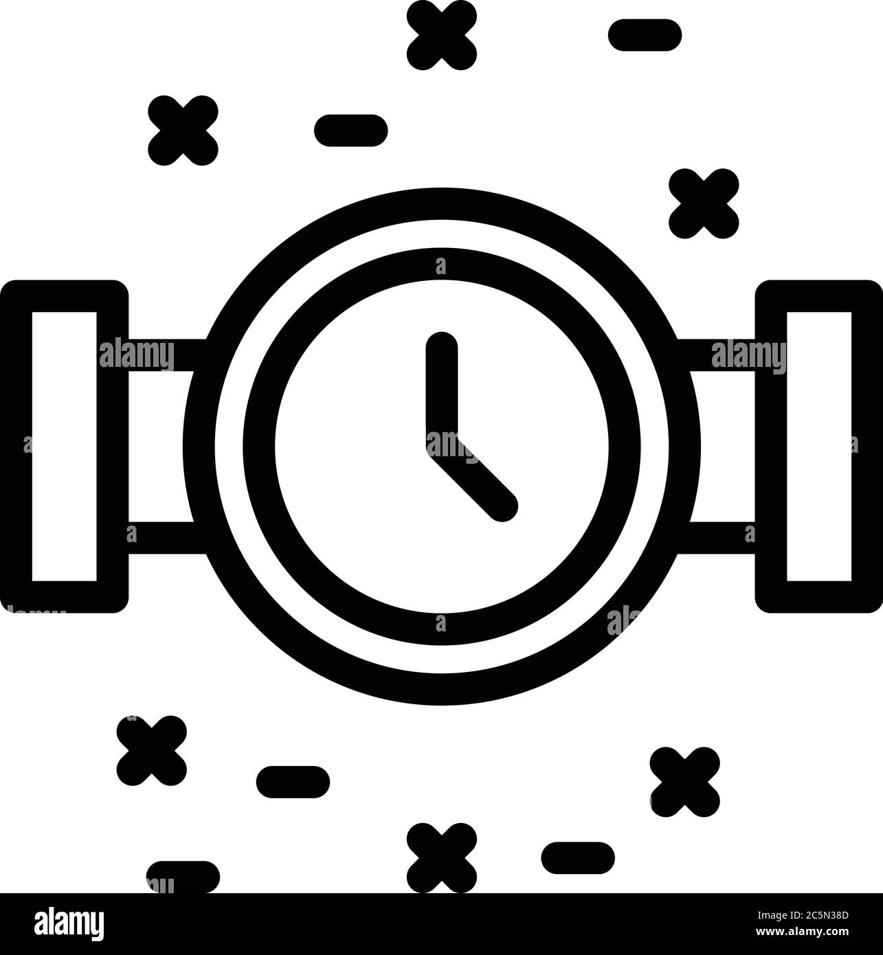 Activity watch icon, outline style Stock Vector Image & Art - Alamy