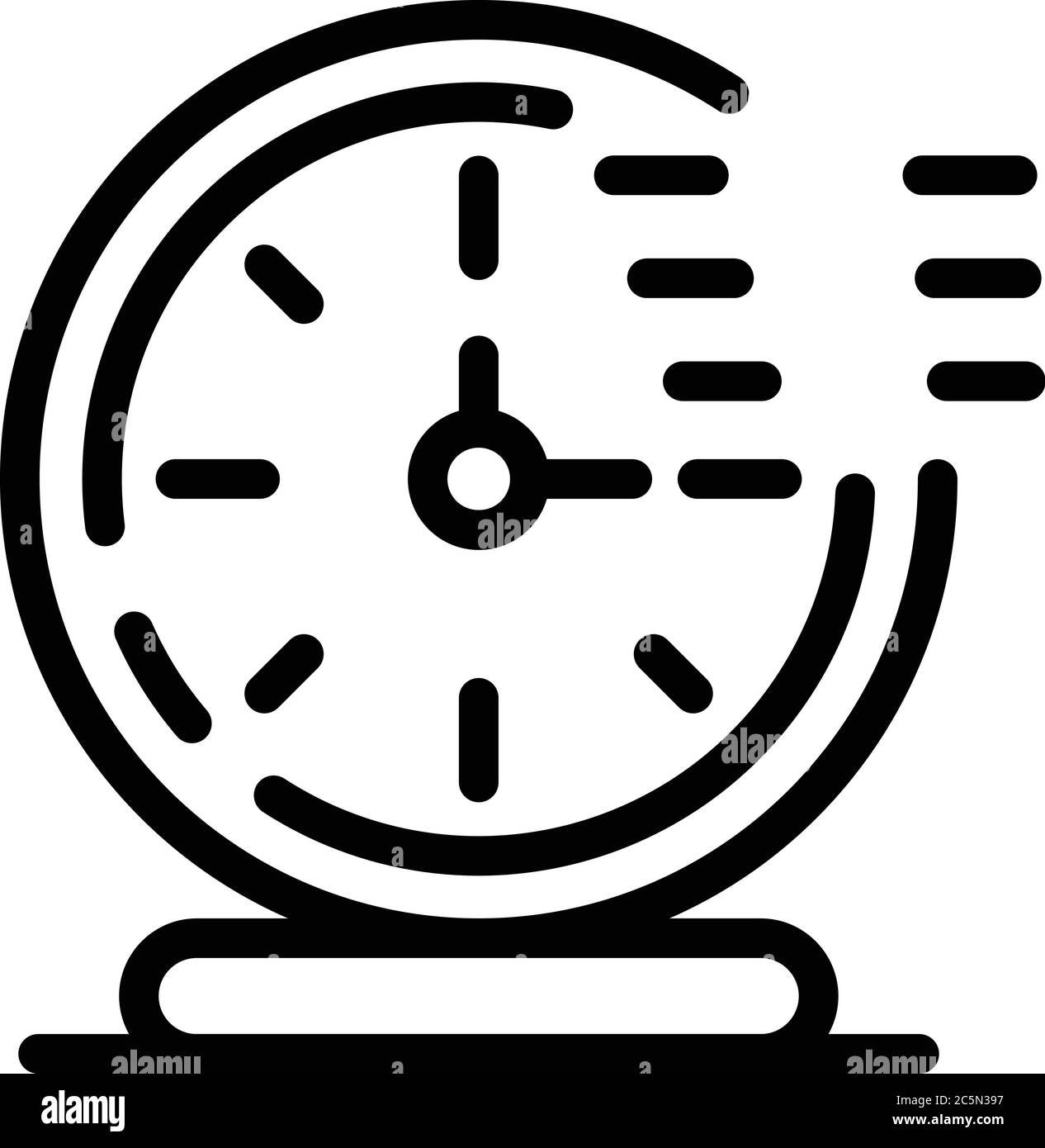 Timer clock stopwatch icon, outline style Stock Vector Image & Art - Alamy