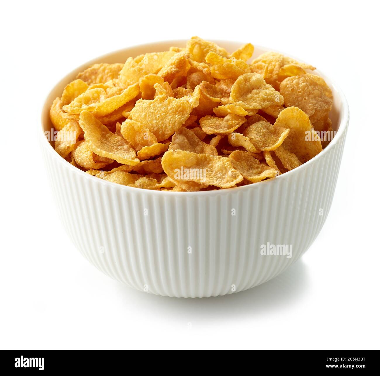 bowl of cornflakes isolated on white background Stock Photo - Alamy