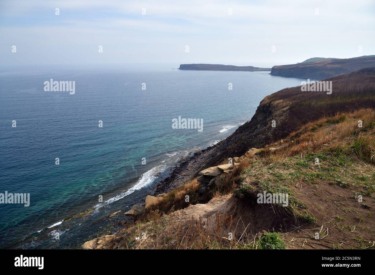 Amazing landscape of the Russky Island, Far East of Russia. Vladivostok ...