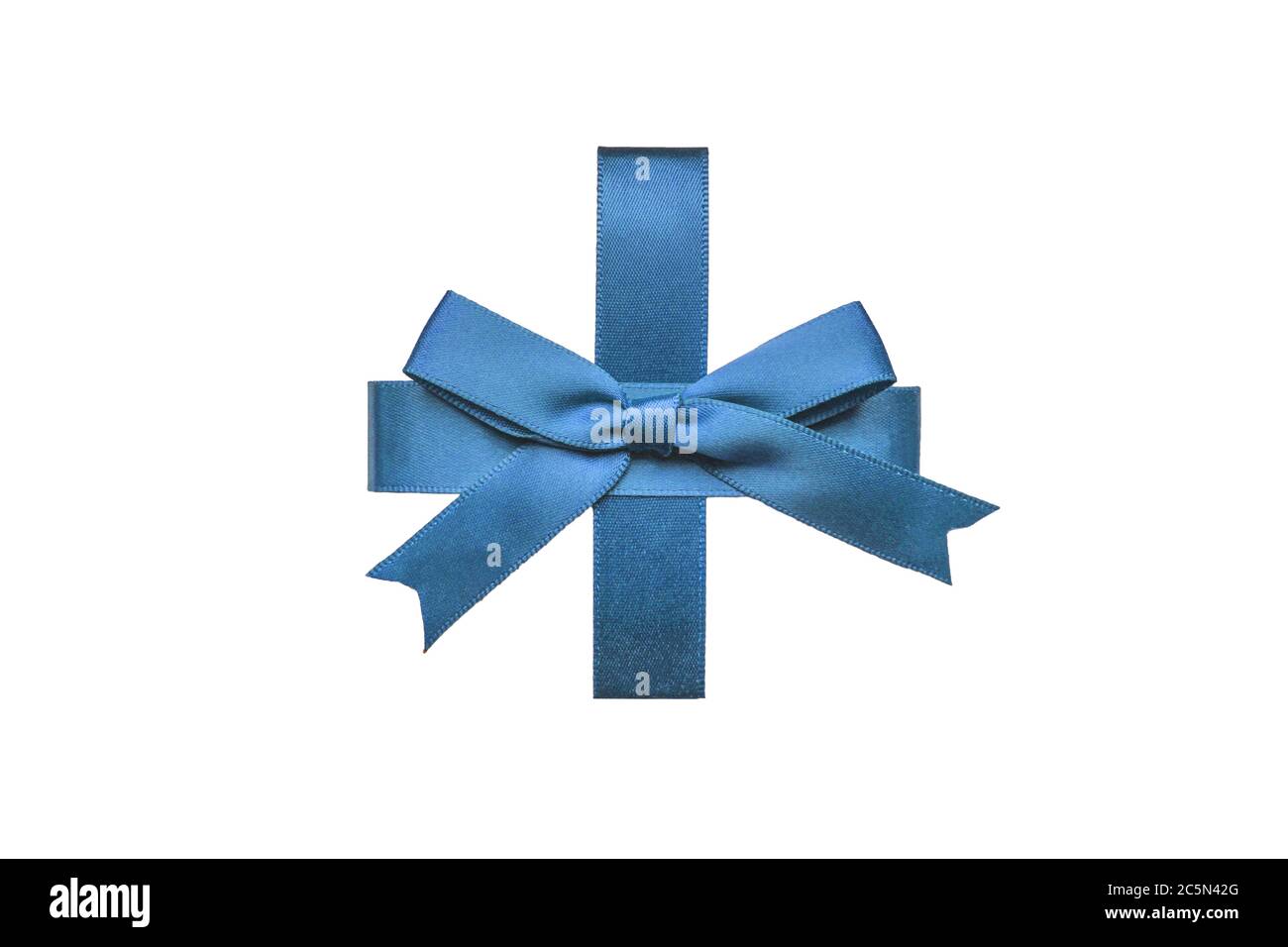 Tied bow ribbon present Cut Out Stock Images & Pictures - Alamy