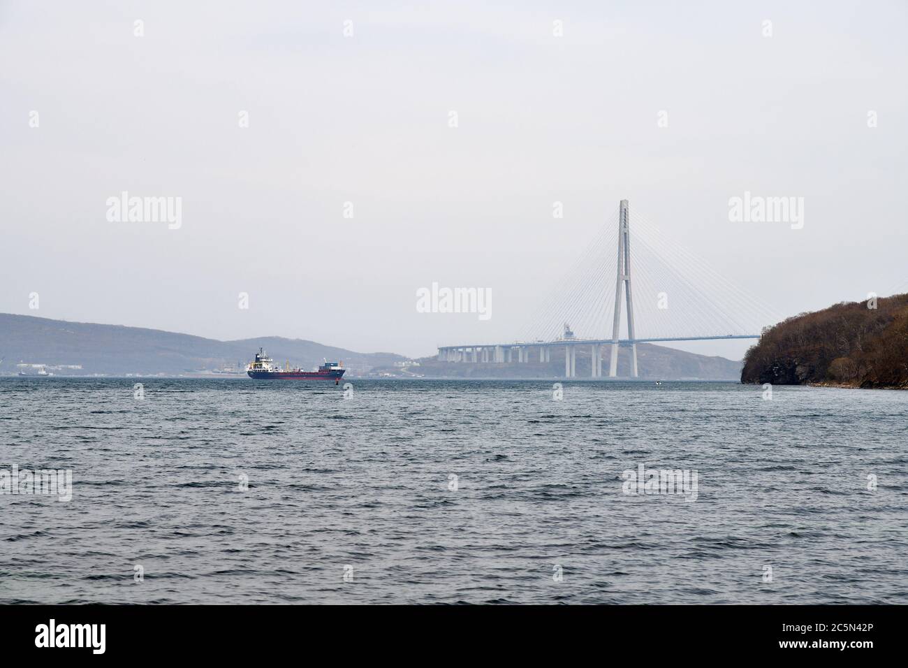 Cable-stayed Russky Bridge Russian Bridge is a bridge across the ...