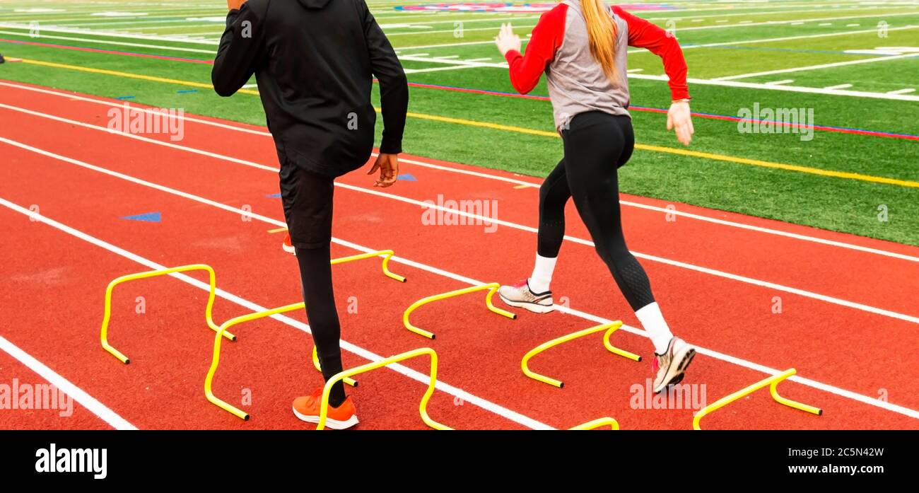 Male teenager running rear view hi-res stock photography and images - Alamy