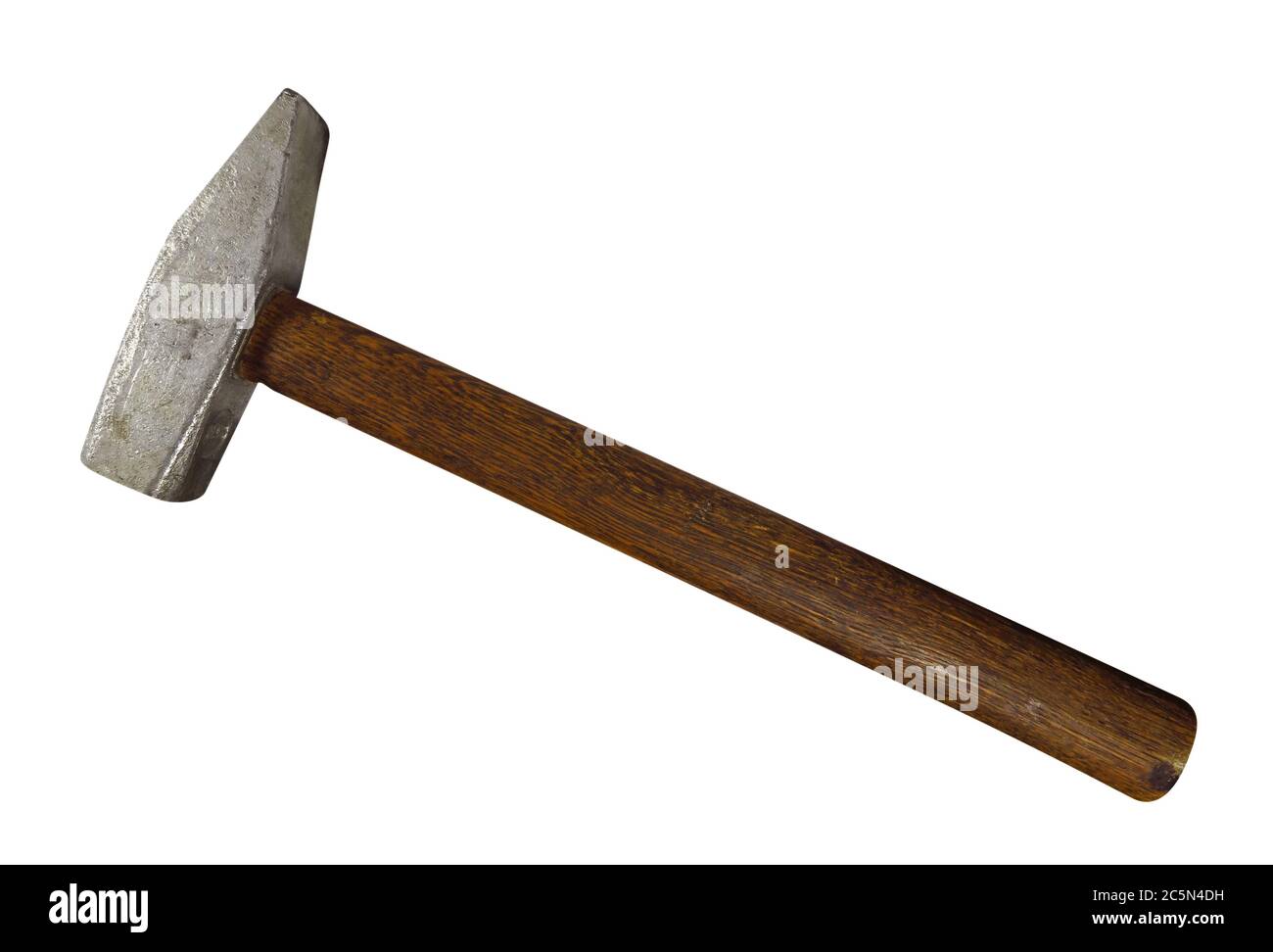 Old hammer isolated on white background with Clipping Path Stock Photo ...