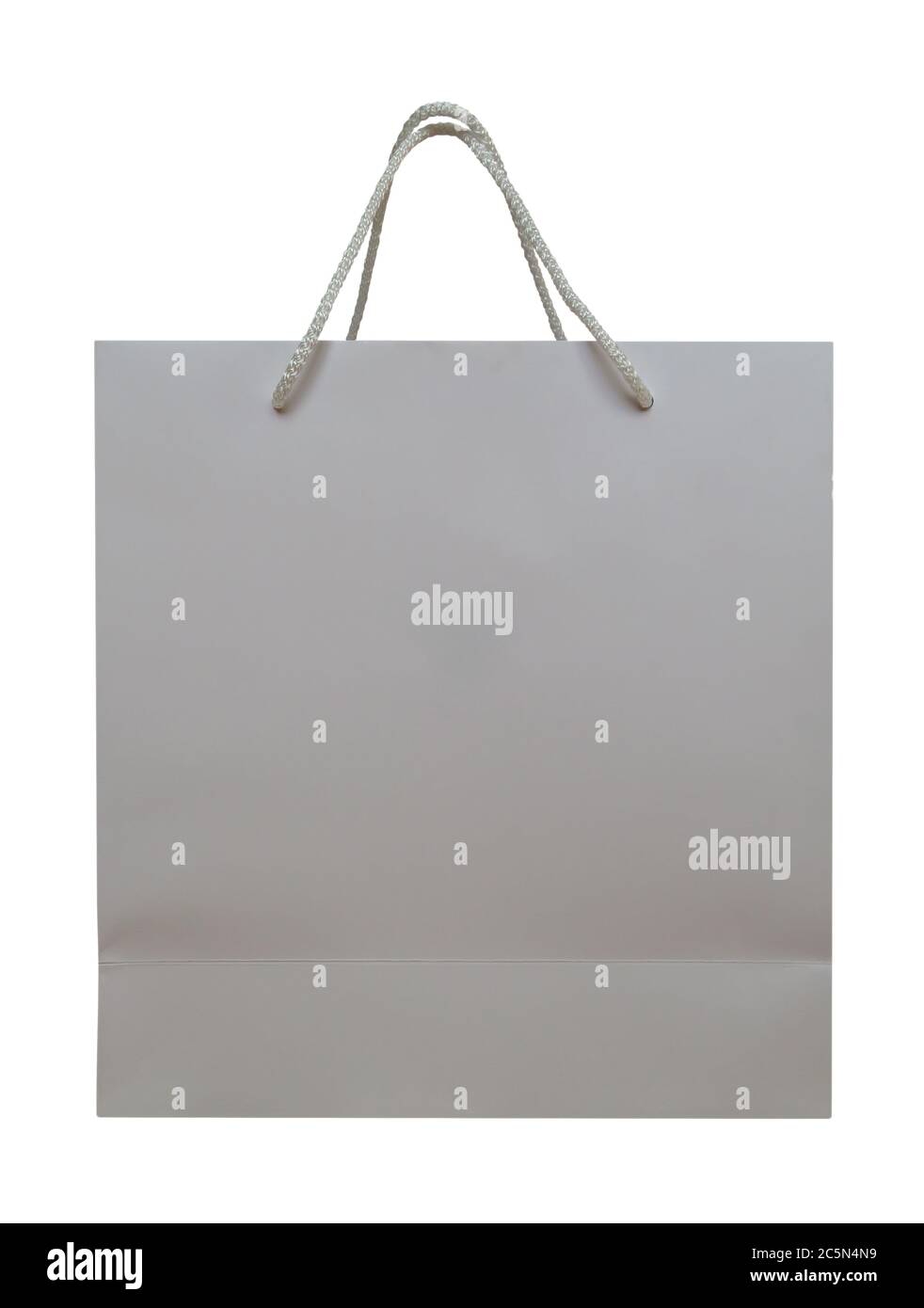 Paper bag isolated on white with Clipping Path Stock Photo - Alamy