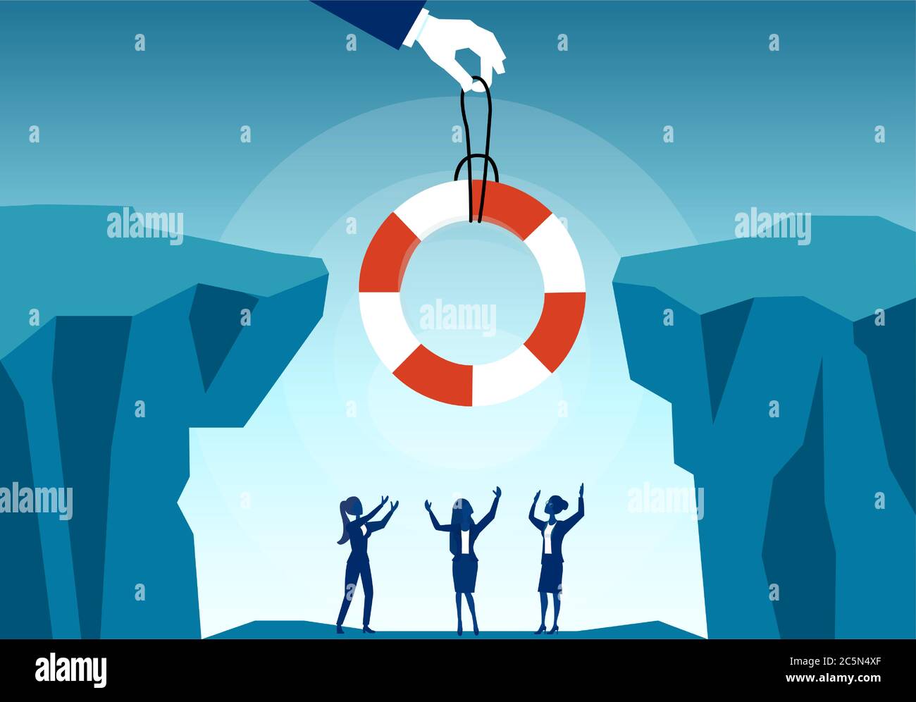 Deep gorge Stock Vector Images - Alamy