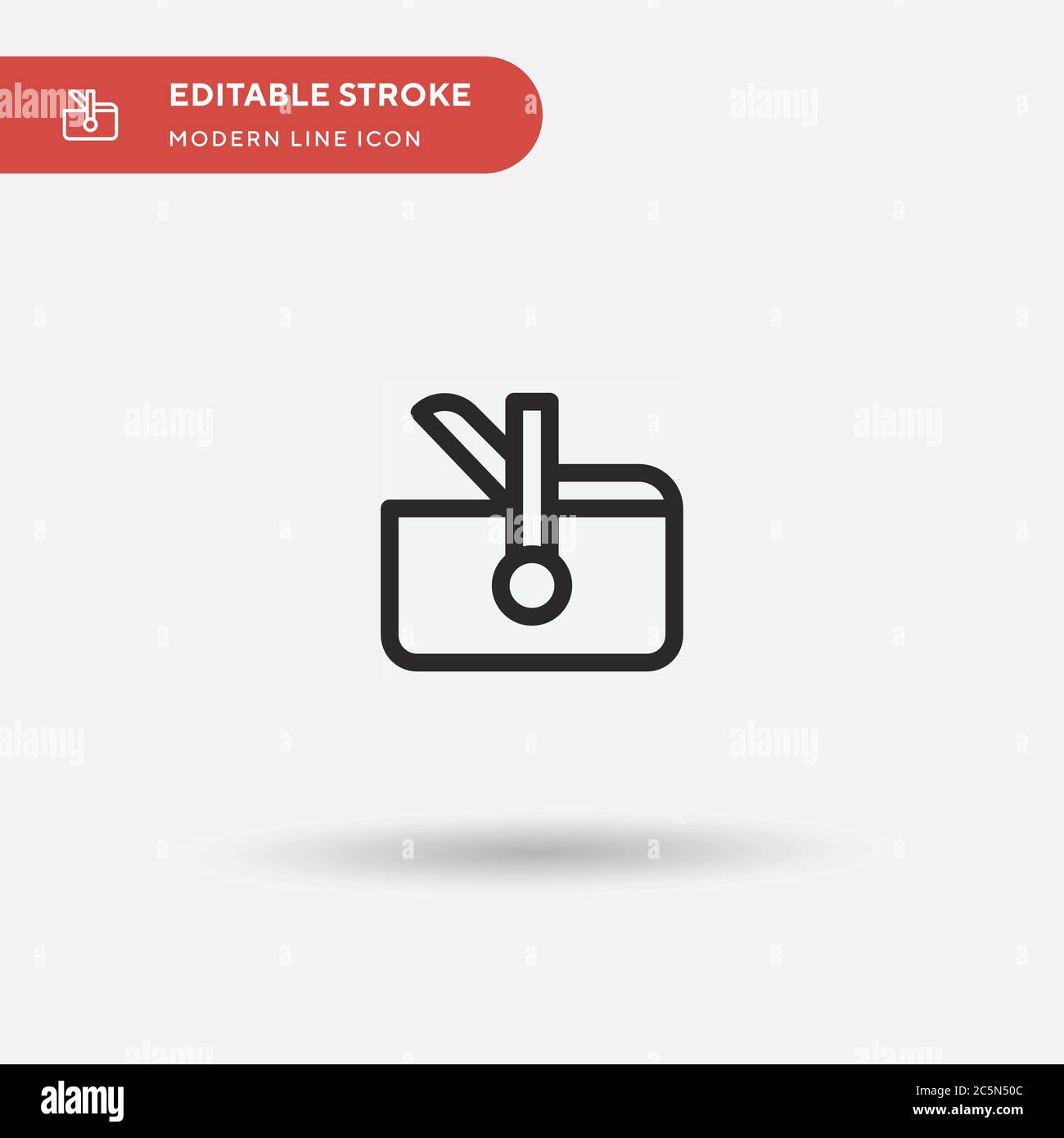 Portable fridge icon flat Stock Vector Images - Alamy